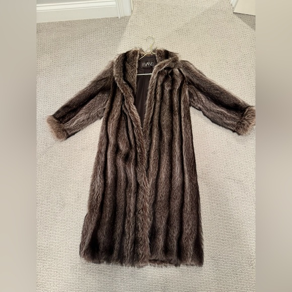 evans furs | Jackets & Coats | Vintage Full Length Racoon Evansfur Coat ...